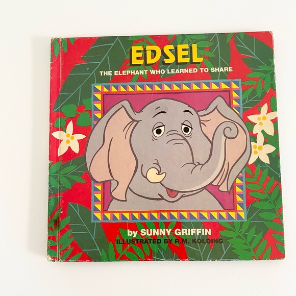 Vintage | Other | Edsel The Elephant Who Learned To Share Book By Sunny ...